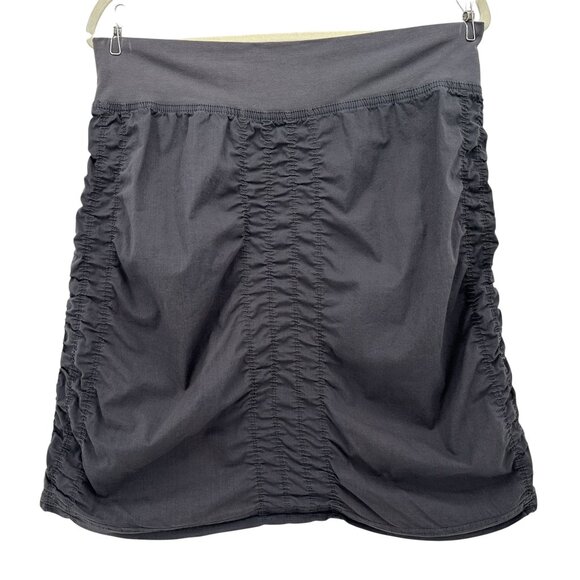 XCVI | Skirts | Xcvi Womens Large Skirt The Trace Skirt Ruched Charcoal ...